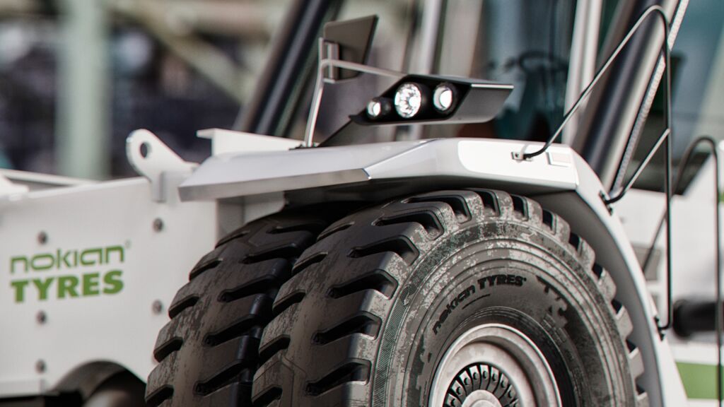 Empty container handler tires with agility and stability / Nokian Tyres